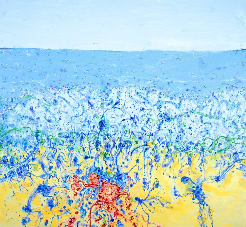 Popping Blue Bottles – KAB Gallery