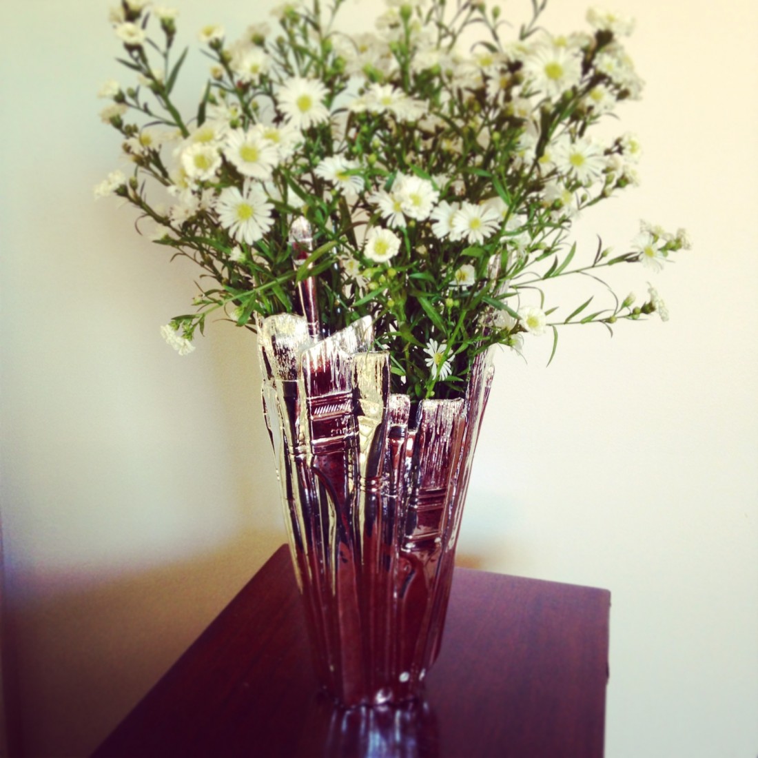 Brush Vase – Chrome – KAB Gallery