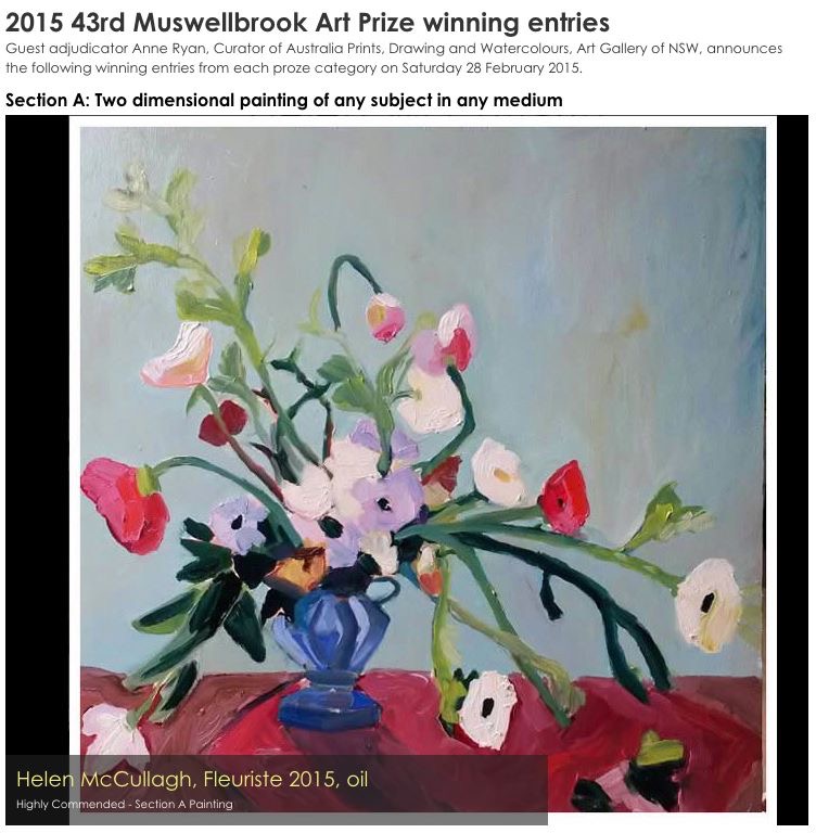 Helen McCullagh is Highly Commended – KAB Gallery