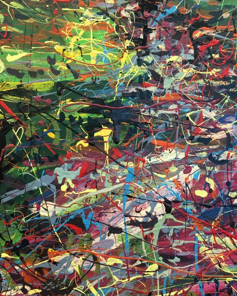 In the Studio: Andy Collis works on new ‘Colour Layer’ series – KAB Gallery