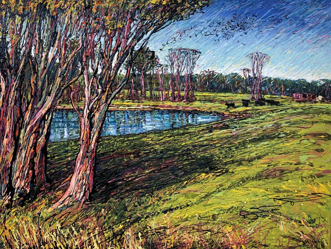 Flight of the Straw Necked Ibis – KAB Gallery