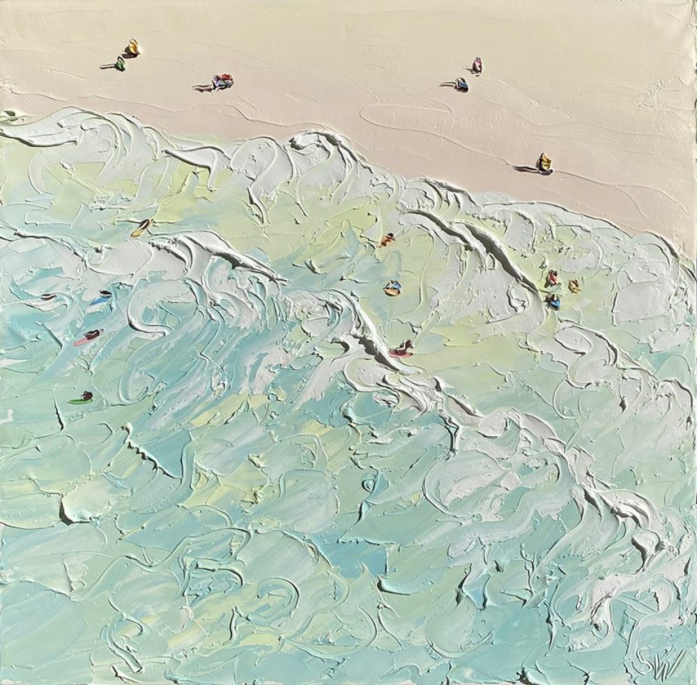 2-3 Foot Offshore – Beach Manly (14.4.21) – Plein Air – KAB Gallery