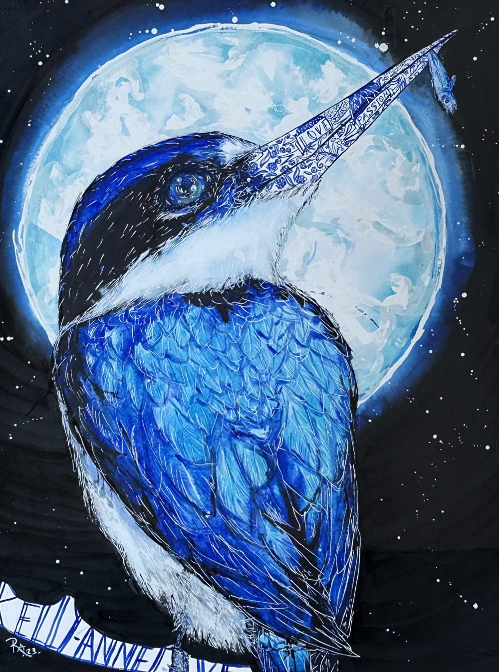 Diamond’s Lucky Catch Under the Blue Moon – KAB Gallery