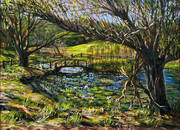 The Lily Pond at Bangaloe, Central Coast – Plein Air – KAB Gallery